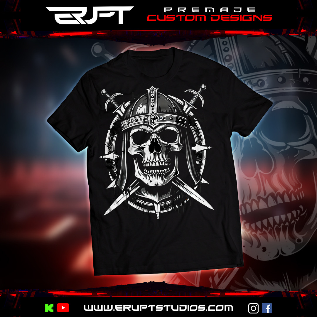 Medieval Skull Design